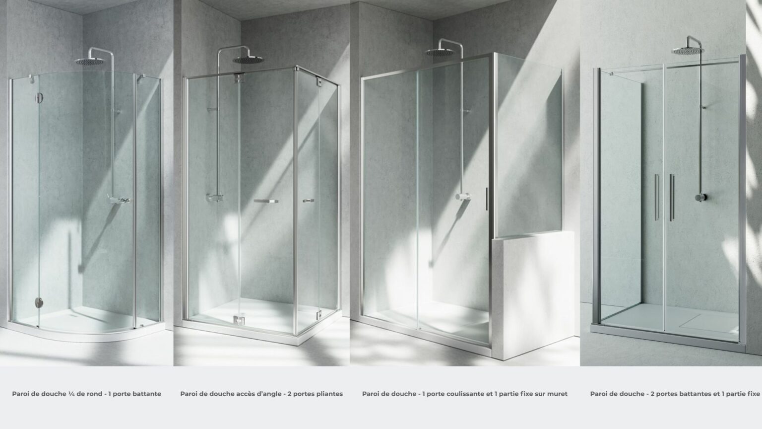 Quels types de douches choisir ? Les configurations possibles ...